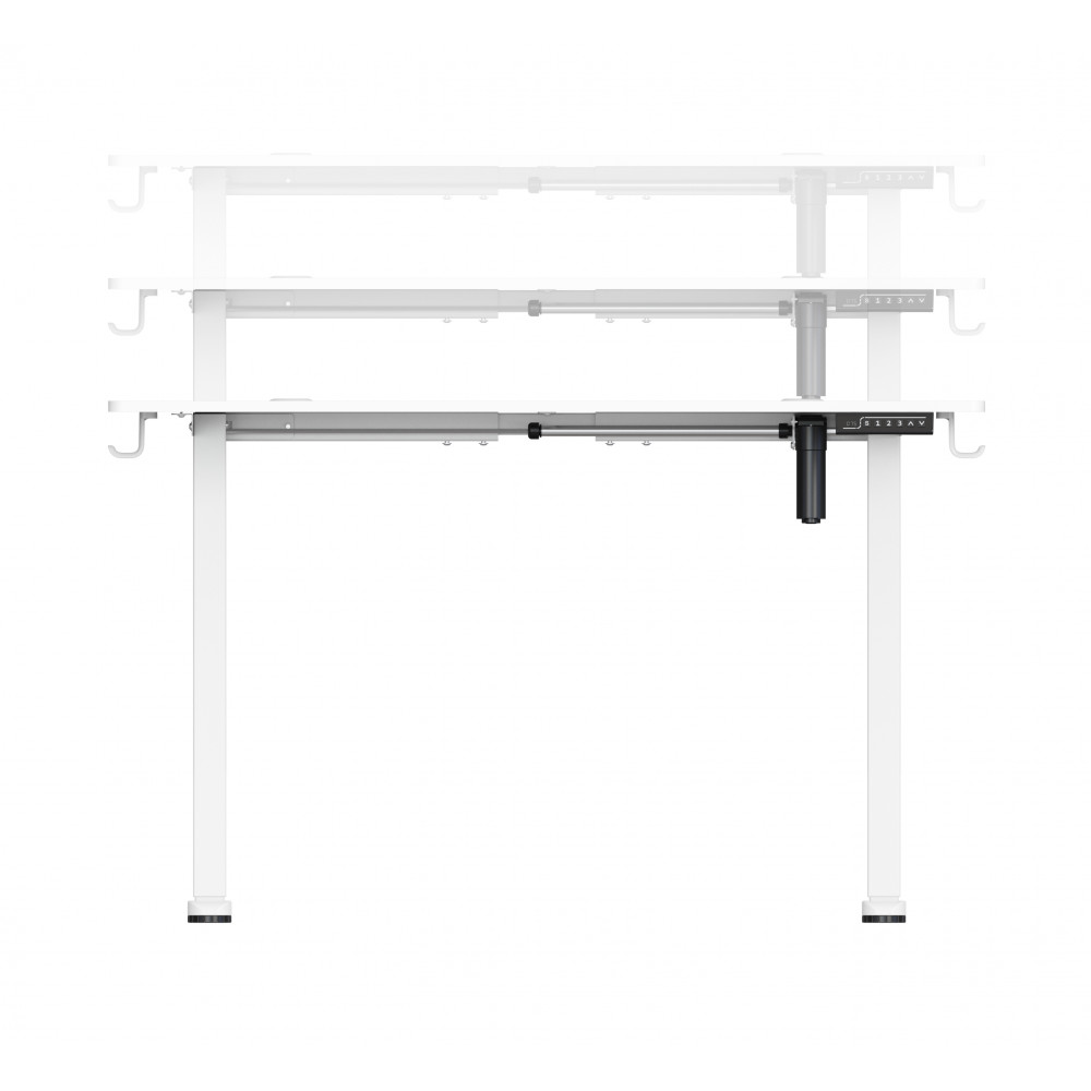 Devo Gaming Table - Agr Lite Frame - White